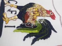 China Custom Iron On Embroidery Patches 100mm Diameter Washable Decorative Decal Stickers for sale