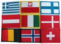 China National Flags Custom Embroidered Patch Offset Printing PMS Sustainable for sale