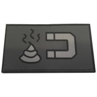 China Custom 3D Emboss PVC Morale Patch PMS Color 9C Washable Silicone Rubber Patch for sale