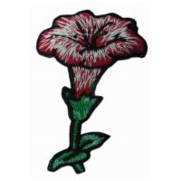 China 12C Flowers Embroidered Patch Sticker Pantone Dry Cleanable For Jacket for sale