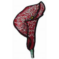 China 12C Flowers Embroidered Patch Sticker Pantone Dry Cleanable For Jacket for sale