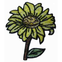 China 12C Flowers Embroidered Patch Sticker Pantone Dry Cleanable For Jacket for sale