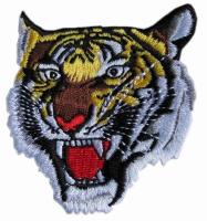 China Custom Dry Cleanable Animal Embroidery Patches 10C Twill Clothes Stick Washable 100mm for sale