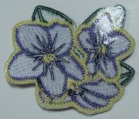 China Custom Embroidered Flower Patch 12C Washable Iron On Sew On for Clothing Jeans for sale