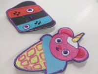 China Custom Embroidered Patch Iron On 9 Colors PMS Washable for Kids Clothing Jackets Bags for sale