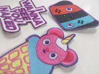 China Custom Embroidered Patch Iron On 9 Colors PMS Washable for Kids Clothing Jackets Bags for sale