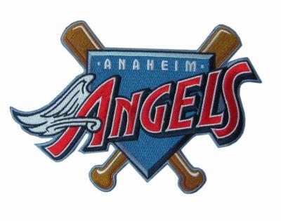 China Custom NBA Teams Embroidered Fabric Patches 12C Twill Iron On Velcro Backing 127mm for sale