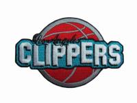 China Custom NBA Teams Embroidered Fabric Patches 12C Twill Iron On Velcro Backing 127mm for sale