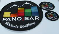 China 12C Custom Embroidered Patch Twill Merrow Border Iron On Backing for sale
