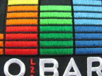 China 12C Custom Embroidered Patch Twill Merrow Border Iron On Backing for sale