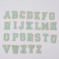 China Custom Chenille Letter Patches 0.8mm-3.5mm Thick Iron On DIY Decoration for Clothing for sale