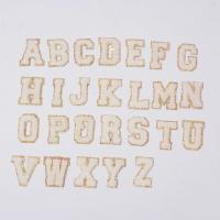 China Custom Chenille Letter Patches 26 Alphabets Iron On Self Adhesive Embroidery 0.8mm 3.5mm for sale