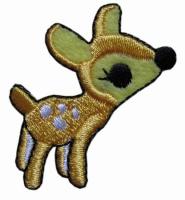 China Custom Twill Animal Iron On Embroidery Patches Merrow Border Bulk Packing 9 Colors for sale