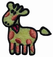 China Custom Twill Animal Iron On Embroidery Patches Merrow Border Bulk Packing 9 Colors for sale