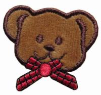 China Custom Twill Animal Iron On Embroidery Patches Merrow Border Bulk Packing 9 Colors for sale