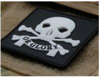 China Custom 3D PVC Morale Patch Military Skull Design Eco Friendly Soft Rubber Badge for sale