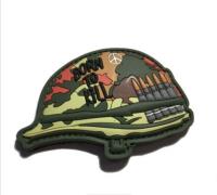 China Custom 2D 3D PVC Morale Combat Patch Private Joker Born to Kill Full Metal Jacket for sale