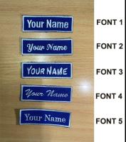 China CUSTOM*Personalised* Name Embroidery Sew on Multipurpose Embroidered Patch Tag for sale