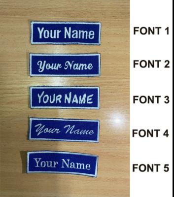 China CUSTOM*Personalised* Name Embroidery Sew on Multipurpose Embroidered Patch Tag for sale