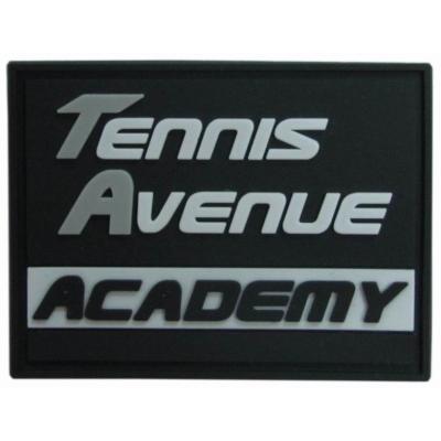 China Custom Embroidered Iron On Badge Patches Tennis Avenue Academy 100mm Wide for sale