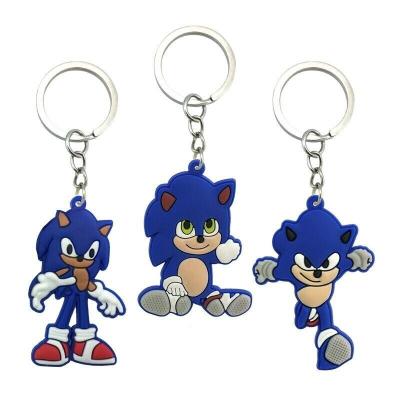 China Custom Soft PVC Anime Figure Keychain Key Ring 3D Charm Durable Eco Friendly for sale