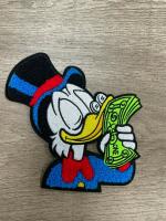 China Beautiful 5x5 McDuck Chenille Iron on patch, no sewing needed for sale