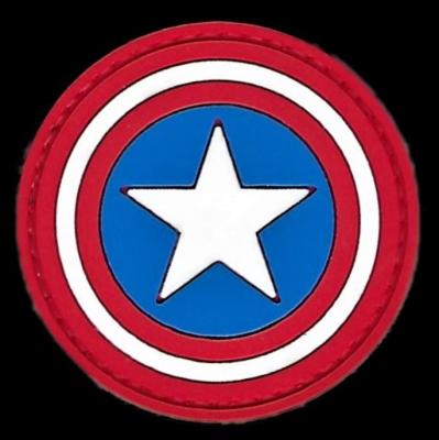 China Custom 3D PVC Rubber Patch with Iron On Backing for Clothing Hats Shoes 100 PCS MOQ for sale