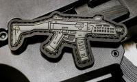 China Custom PVC Morale Patch Embossed Debossed 3D Raised Rubber Logo Patch Tactical for sale