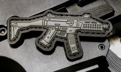 China Custom PVC Morale Patch Embossed Debossed 3D Raised Rubber Logo Patch Tactical for sale
