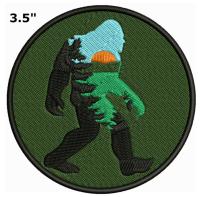 China Custom Embroidered Patch Iron-On Applique 150mm Wide UFO Cryptid Mystery Design for sale