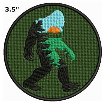 China Custom Embroidered Patch Iron-On Applique 150mm Wide UFO Cryptid Mystery Design for sale