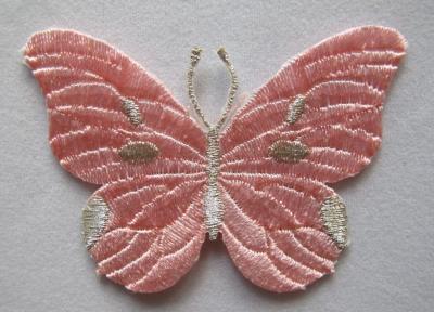 China Custom Butterfly Embroidery Iron On Applique Patch 150mm Custom Size for sale