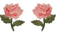 China Custom Embroidered Iron On Patches Shrink Proof Twill Background 12 Colors for sale