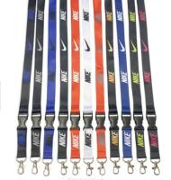 China Custom Printed Lanyards PMS Color 90cm Polyester for ID Card Phone Whistle for sale