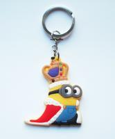 China Despicable Me Keyring Bagcharm 3D PVC Keychain For Key for sale