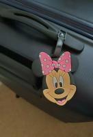 China Custom Cartoon Rubber Luggage Tag 0.6mm Sublimation Print with Plastic Strap for sale