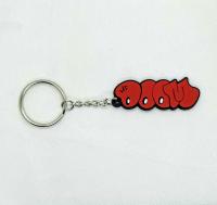 China Custom PMS Color PVC Rubber Keychain Eco Friendly Durable Promotional Gift for sale