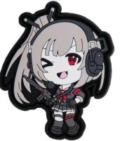 China Custom PVC Hook and Loop Morale Patch Tactical Anime Girl Waifu Kawaii 2D 3D for sale