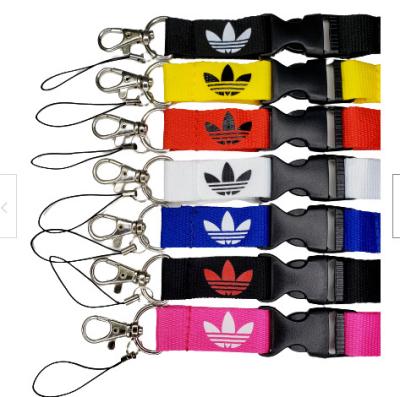 China Custom Polyester Lanyard with Detachable Key Ring 900x25mm PMS Color for sale