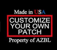 China Custom Twill Fabric Embroidery Patches with Merrow Border and Velcro Backing 150mm for sale