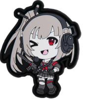 China Custom PVC Anime Morale Patch Tactical Hook and Loop 3D Rubber Embroidered Badge for sale