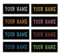 China Custom Embroidered Name Tag Sew On Patch Motorcycle Biker Patches 3x1 inch for sale