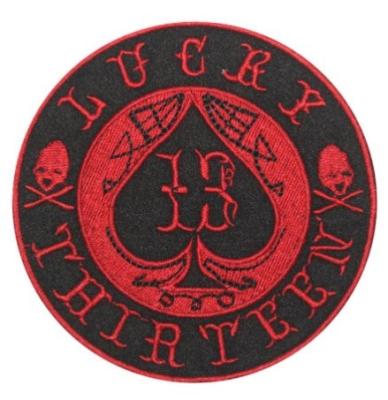 China Custom Embroidery Patch Badge Iron On Hook Loop Backing 127mm Size for Clothing Bags for sale