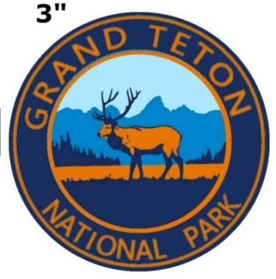 China Custom Embroidered Patch Iron On Backing 150mm Width Custom Size National Park Design for sale