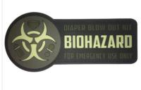 China Biohazard Custom PVC Morale Patches Eco Friendly Embossed / Debossed 2D 3D Logo for sale