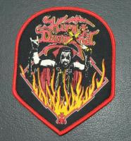 China Custom Woven Patch with Iron On Backing PMS Color Custom Shape 100 PCS MOQ for sale