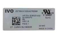 China 13.3 inch 1920x1080 FHD 120Hz Laptop LCD Screen IVO M133NVF3 R0 eDP 40pin Non-Touch for sale