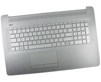 China HP Pavilion 17-BY2053CL Palmrest with Keyboard Touchpad Cable Silver 103 Keys L92787-001 for sale