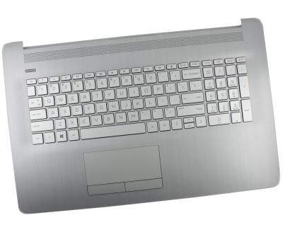 China HP Pavilion 17-BY2053CL Palmrest with Keyboard Touchpad Cable Silver 103 Keys L92787-001 for sale
