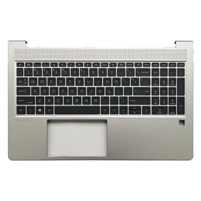 China HP Probook 450 G8 455 G8 Silver Palmrest Assembly with Keyboard Touchpad M21742-001 for sale